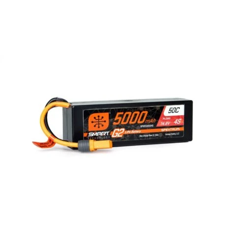 Spektrum SPMX54S50H5 5000mAh 4S 14.8V 50C SMART G2 LiPo Battery With ...